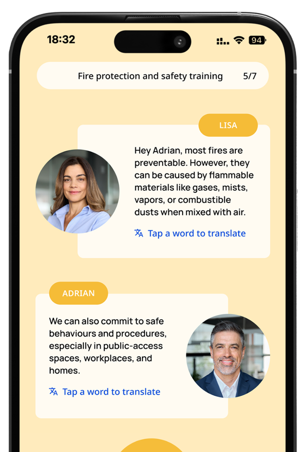 Lingio for learning and development